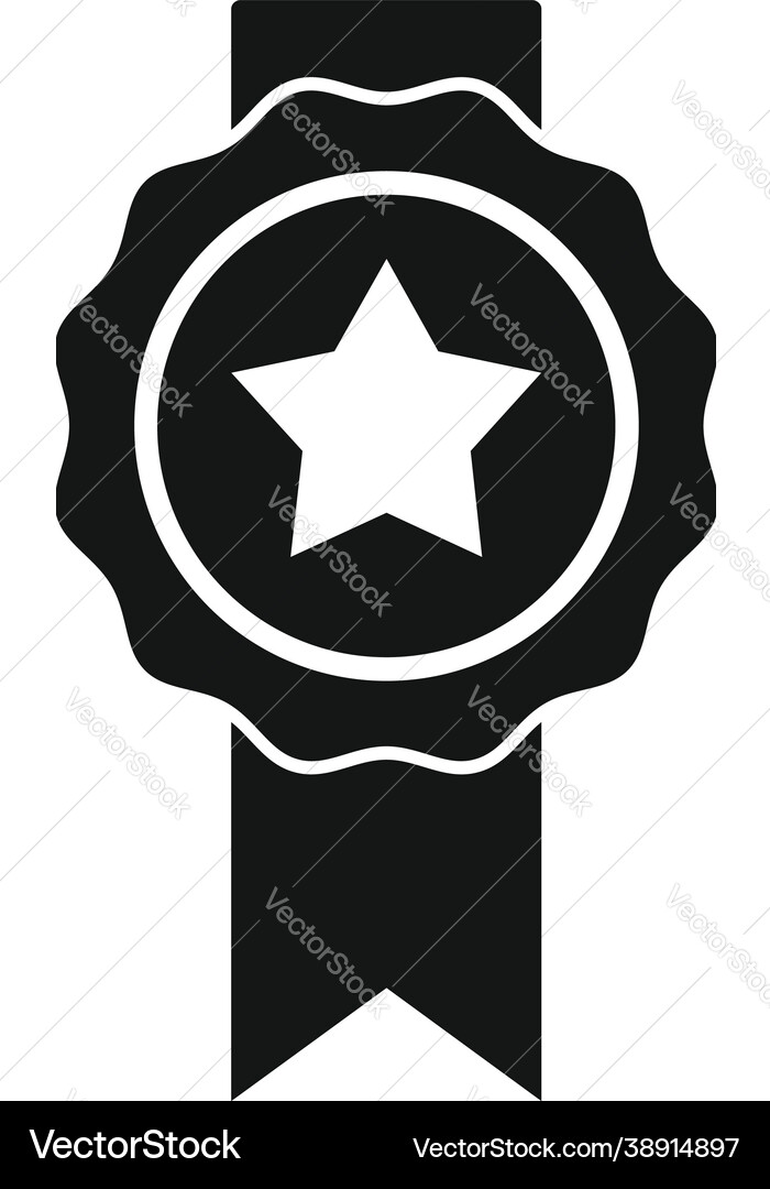 Quality emblem icon simple badge label Royalty Free Vector