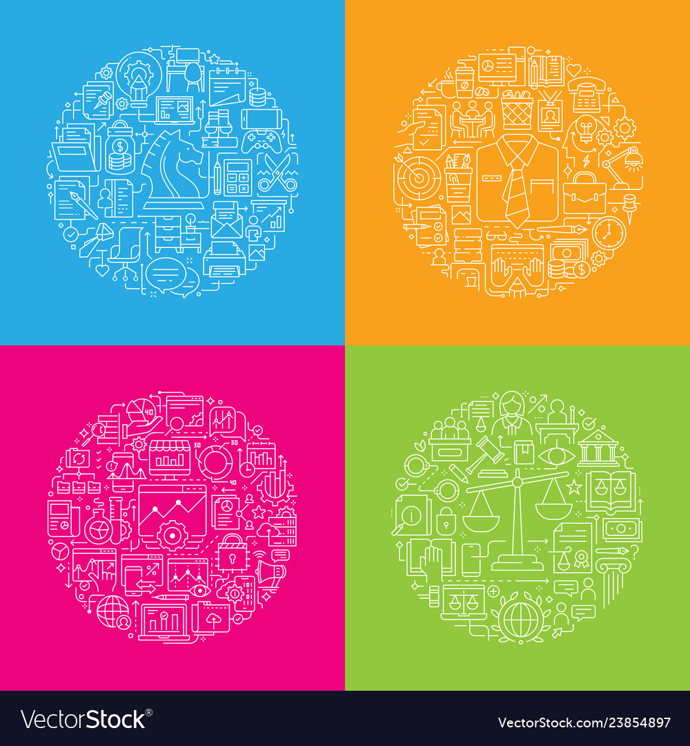 Round design element concept Royalty Free Vector Image