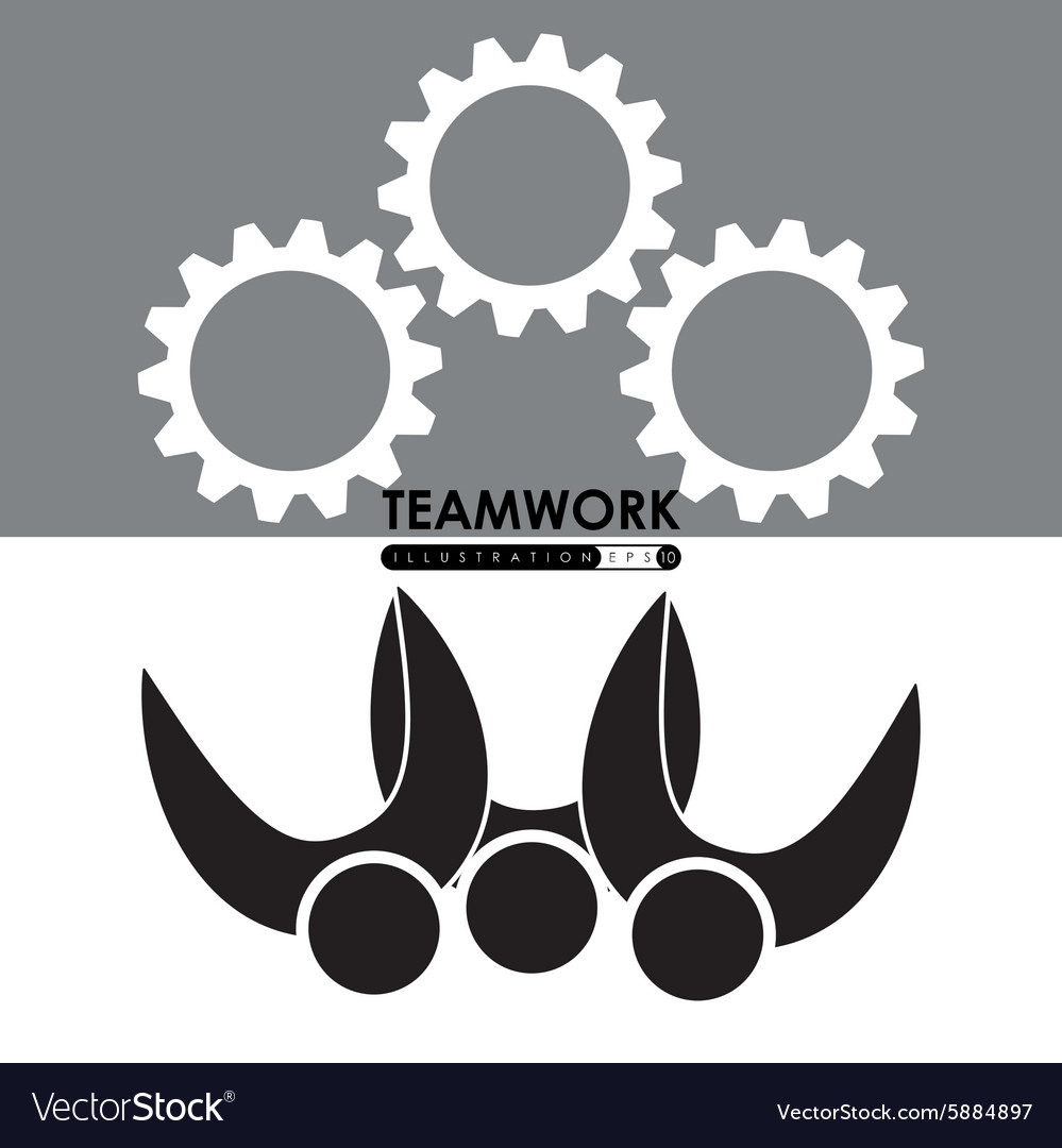 Teamwork design Royalty Free Vector Image - VectorStock