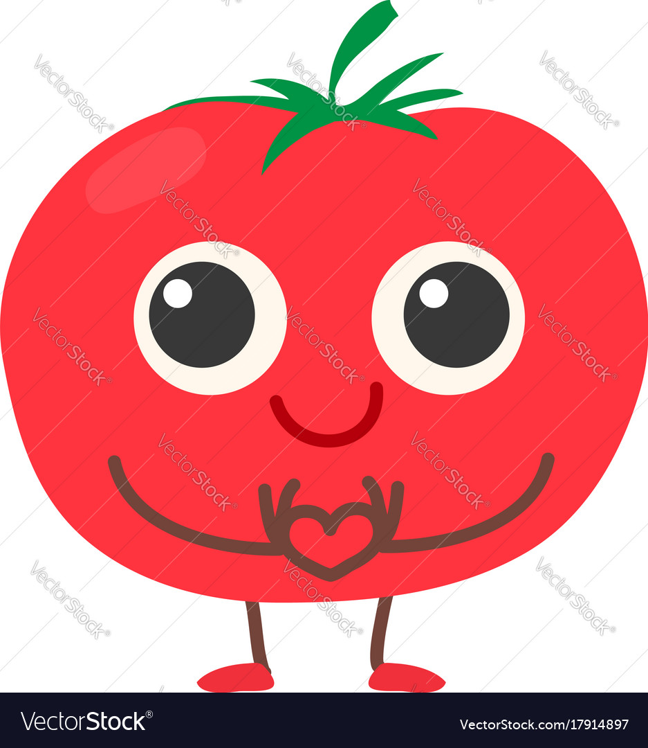 Red Tomato Icon Cartoon Style Royalty Free Vector Image | atelier-yuwa.ciao.jp