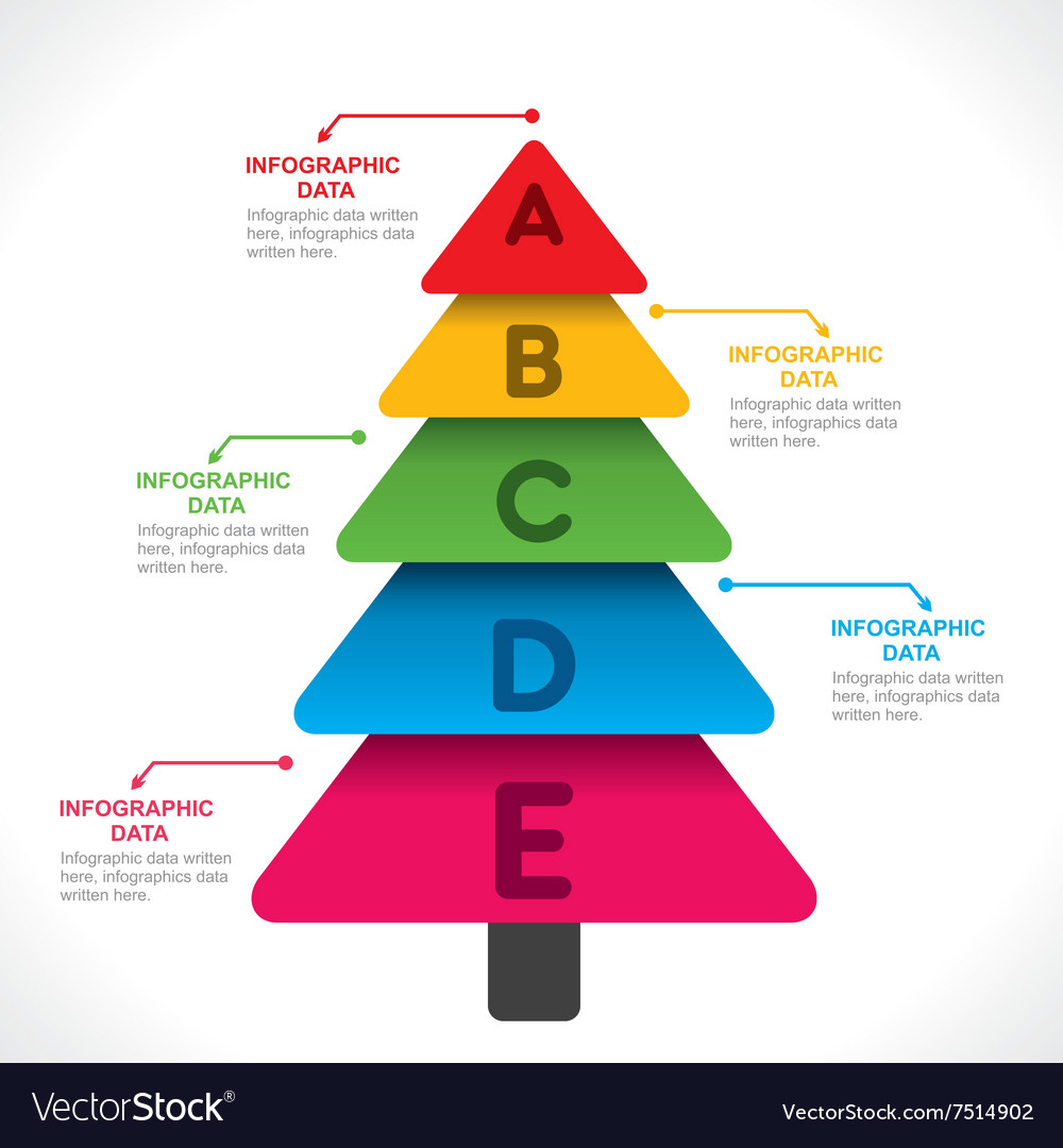 Creative info-graphics tree design concept Vector Image