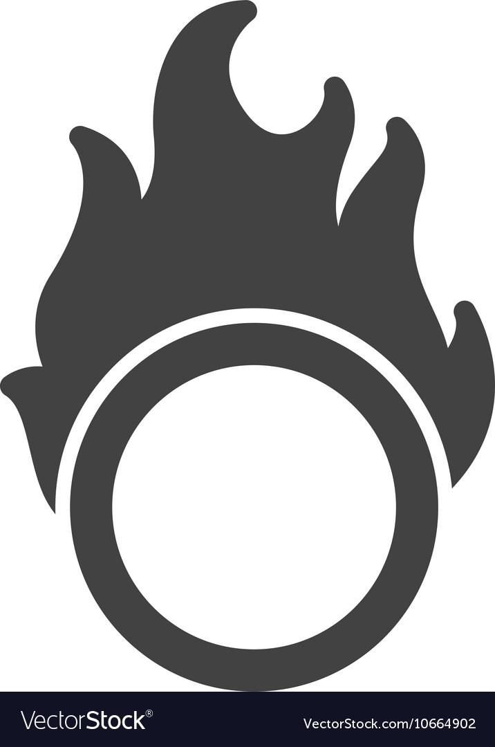 Fire Hoop Royalty Free Vector Image - VectorStock