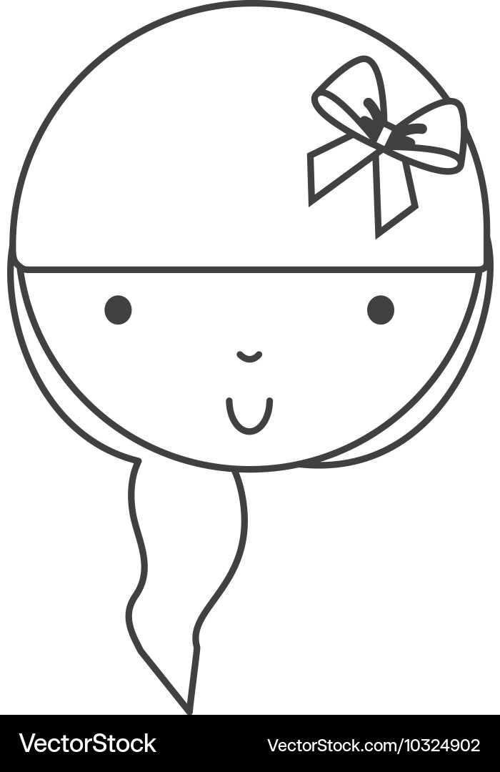Little cute girl isolated icon Royalty Free Vector Image