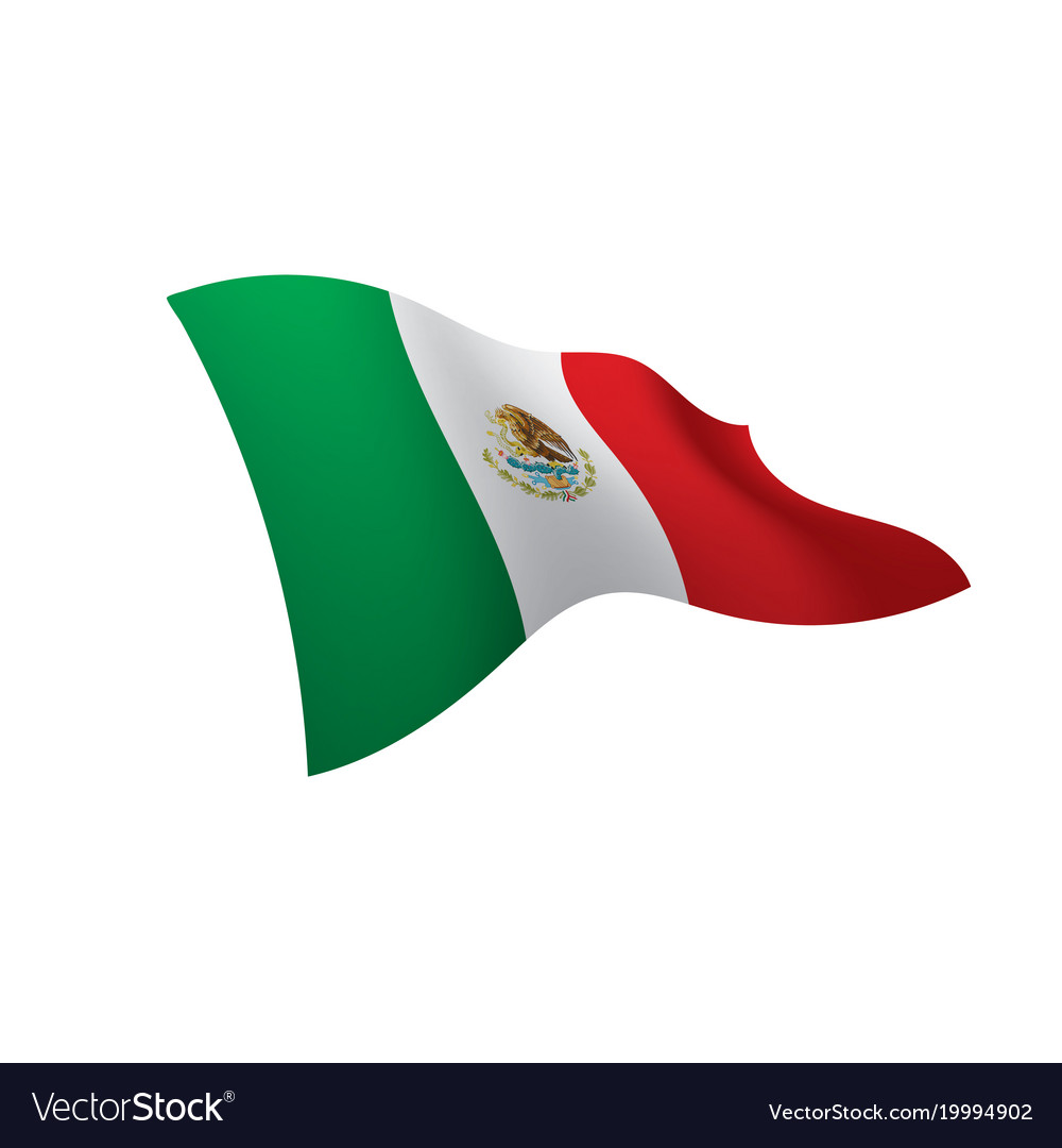 Mexican flag Royalty Free Vector Image - VectorStock