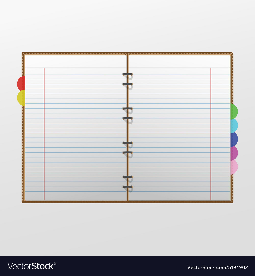 Notebook Royalty Free Vector Image - VectorStock