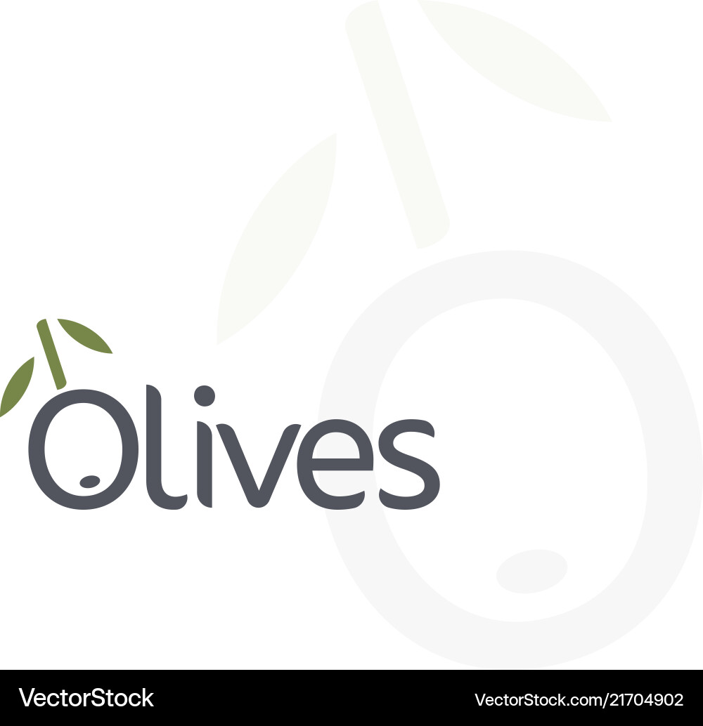 Olives Logo Olives Mediterranean Oloves