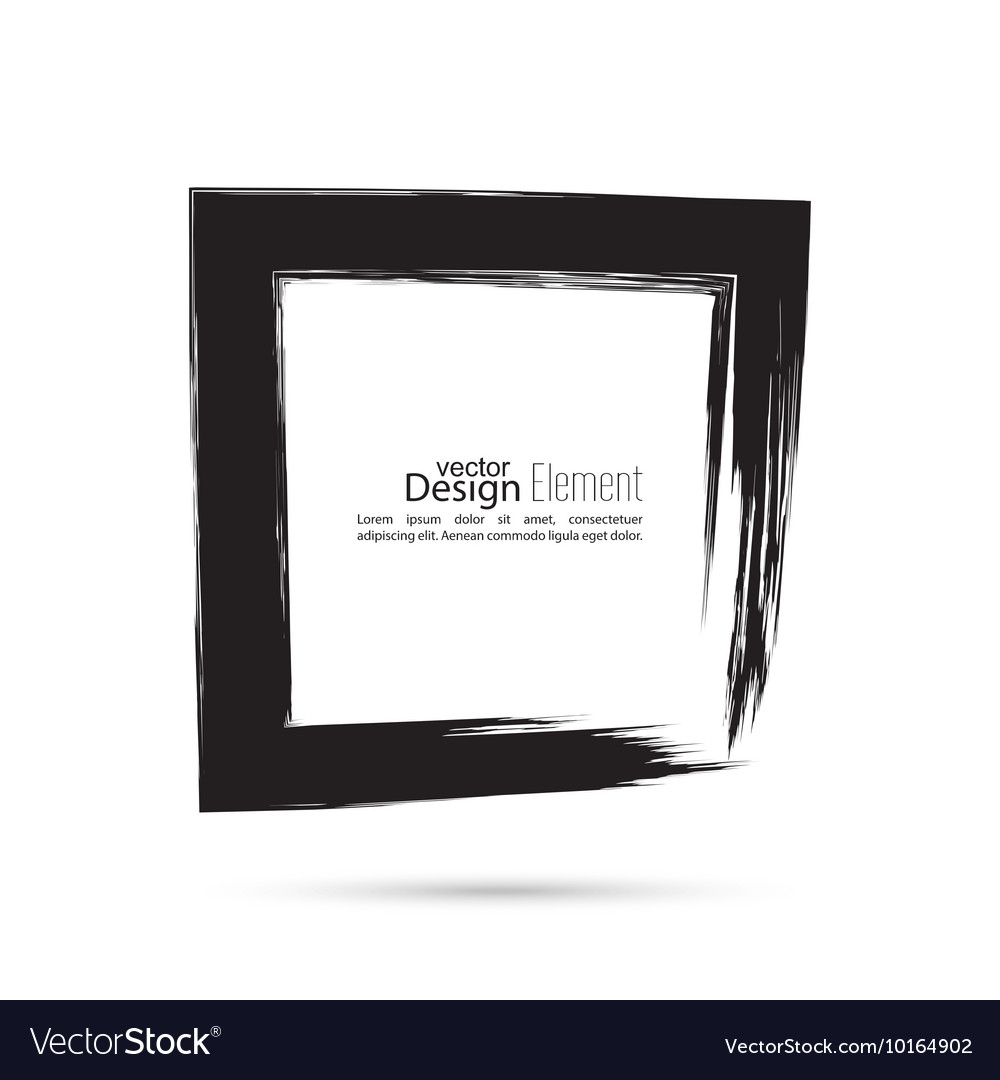 Set hand drawn square Royalty Free Vector Image
