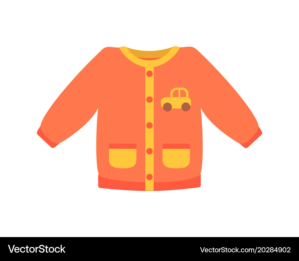 Shirt baby clothes poster Royalty Free Vector Image