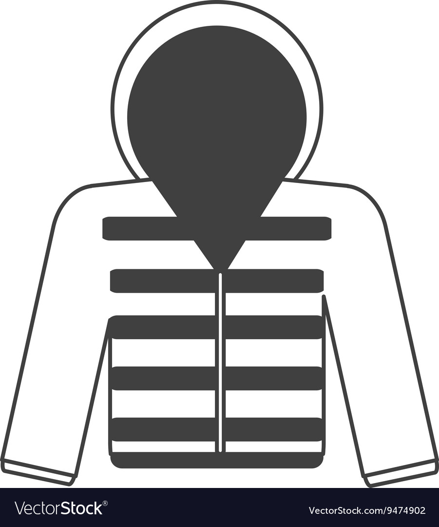 Winter jacket icon Royalty Free Vector Image - VectorStock