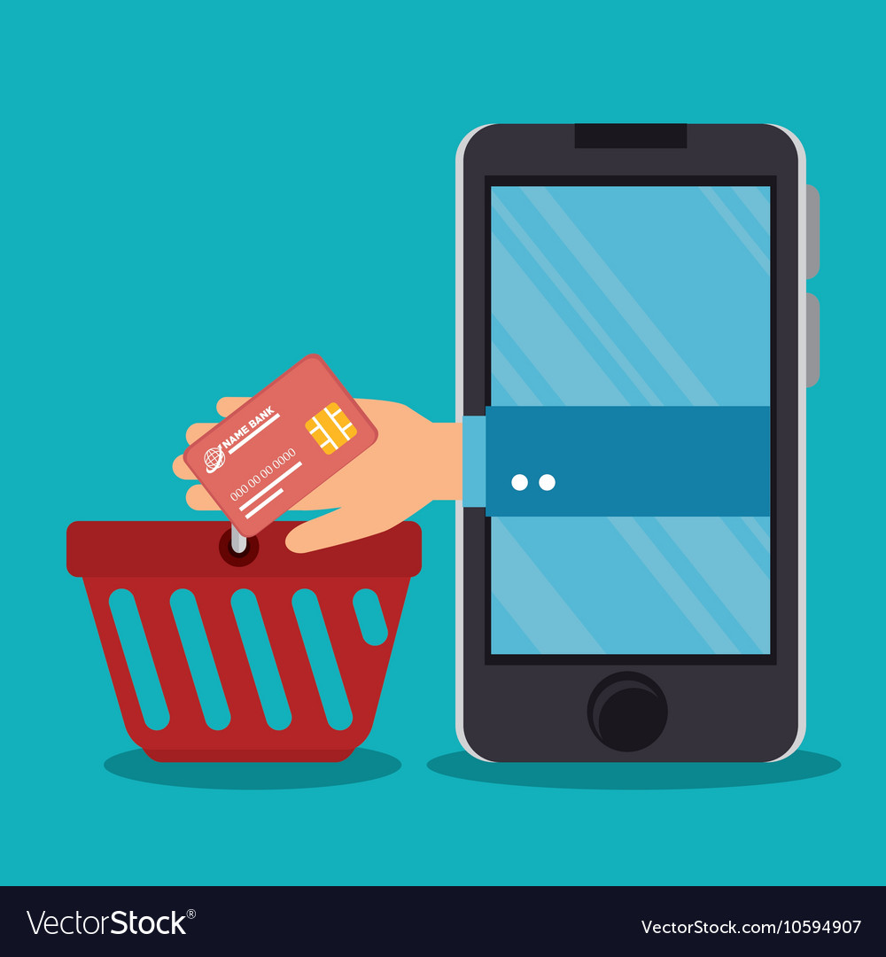 E-commerce smartphone shop online design Vector Image