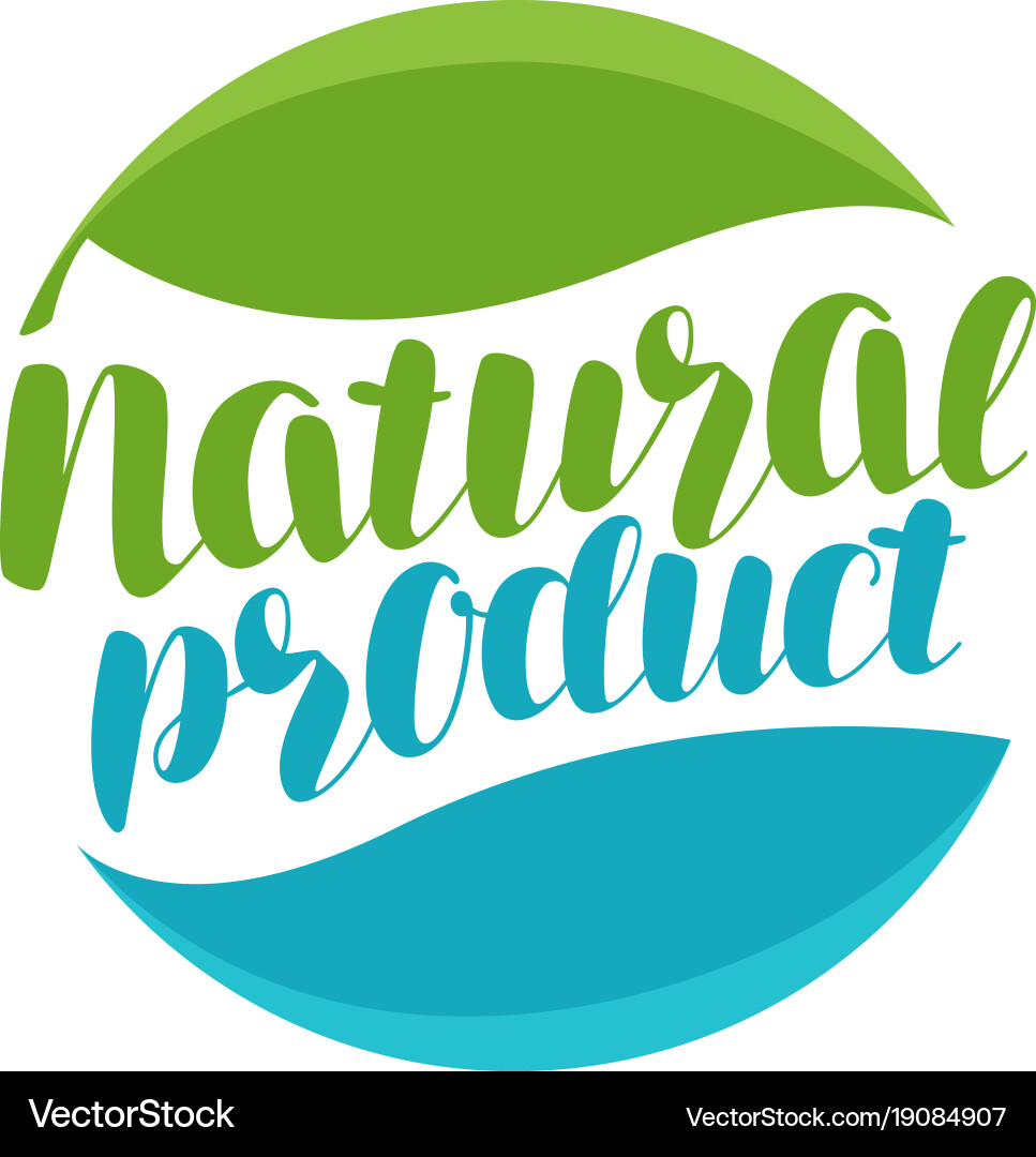 Natural product logo or label organic icon Vector Image
