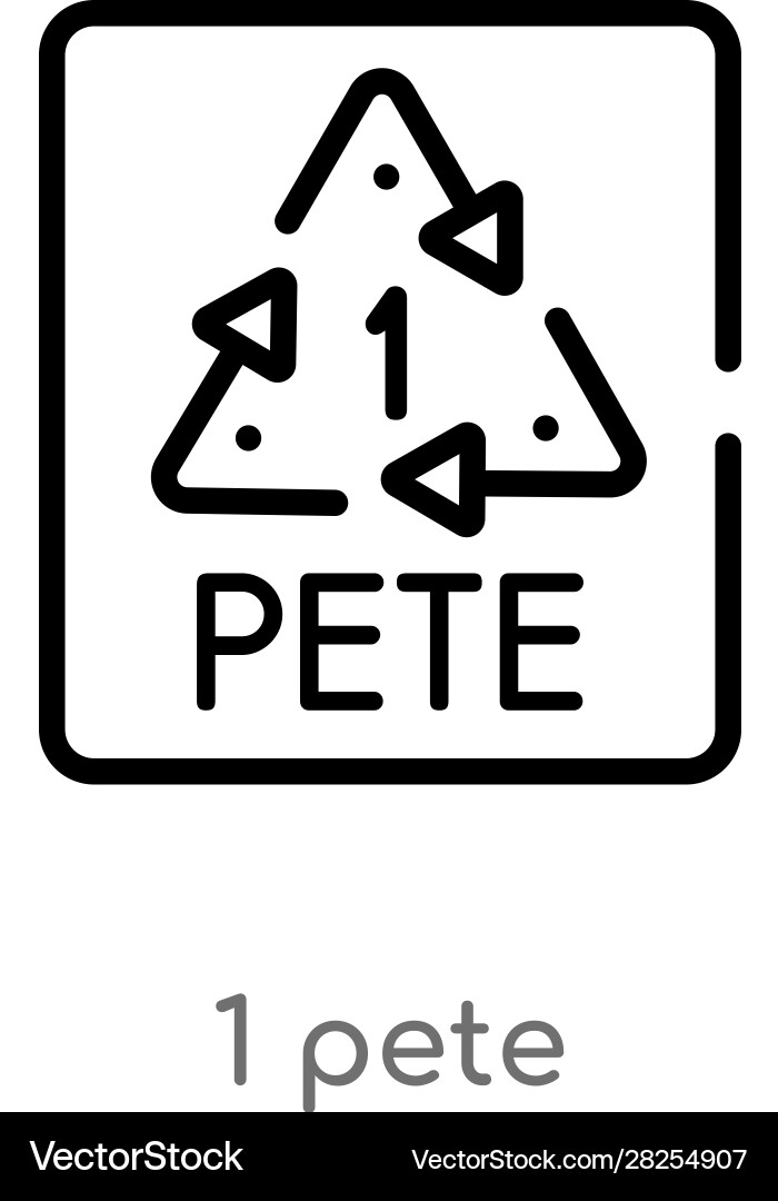 Outline 1 pete icon isolated black simple line Vector Image