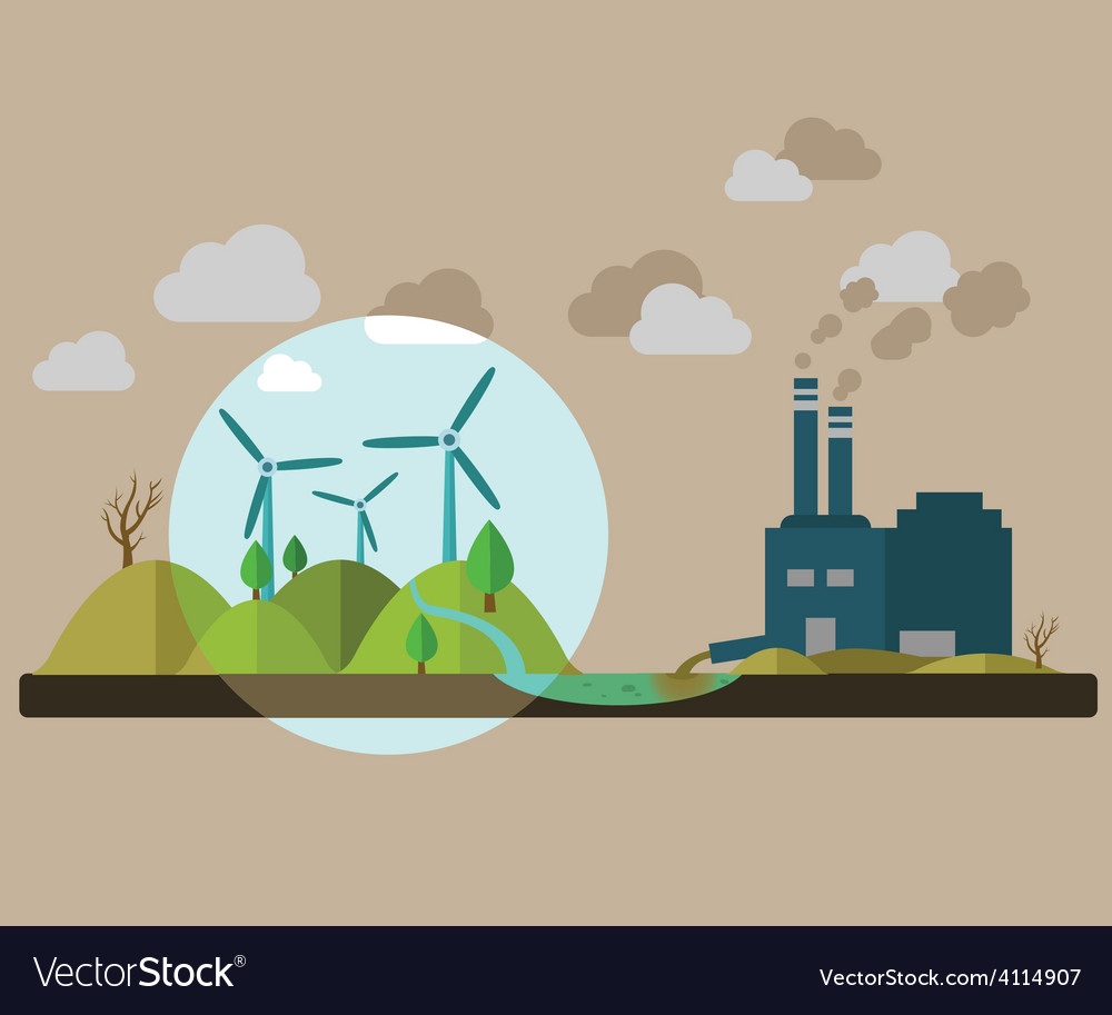 Pollution Royalty Free Vector Image - VectorStock