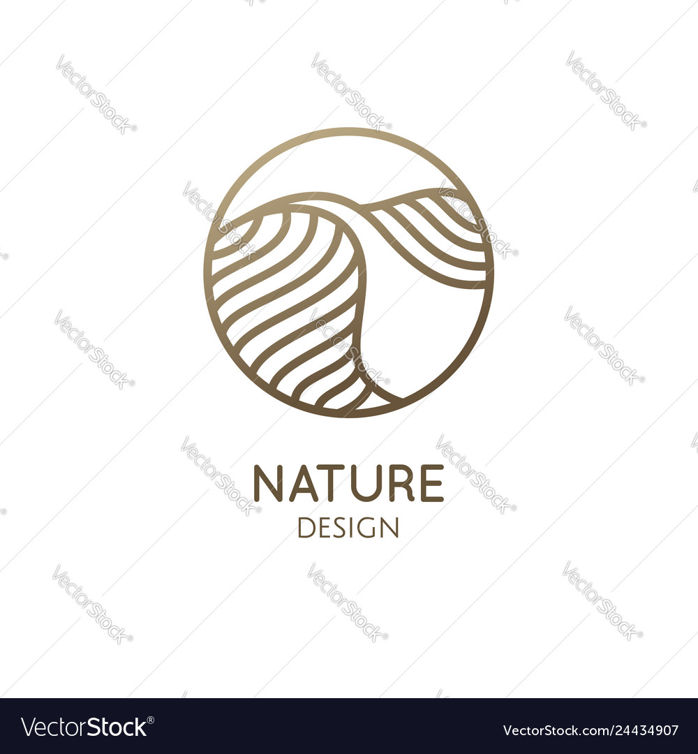 Simple logo pattern structure desert Royalty Free Vector