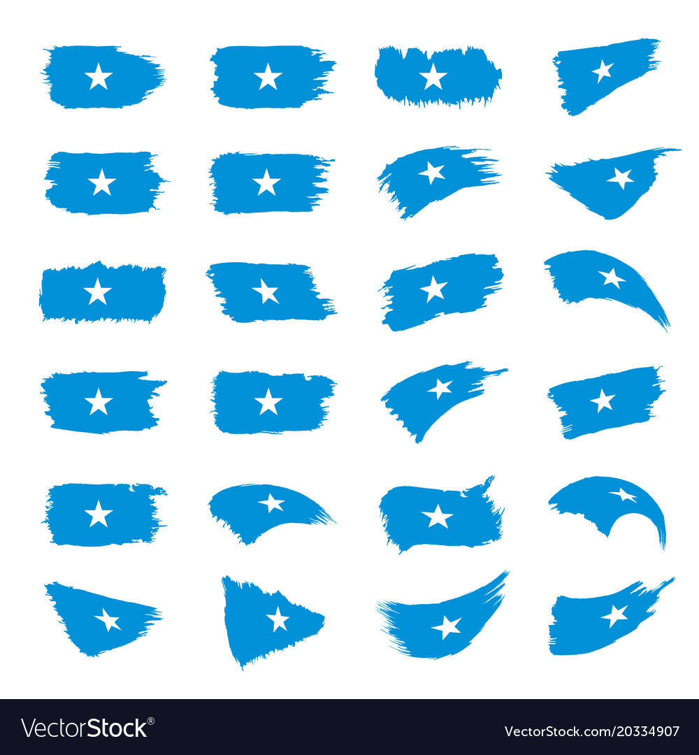 Somalia flag Royalty Free Vector Image - VectorStock