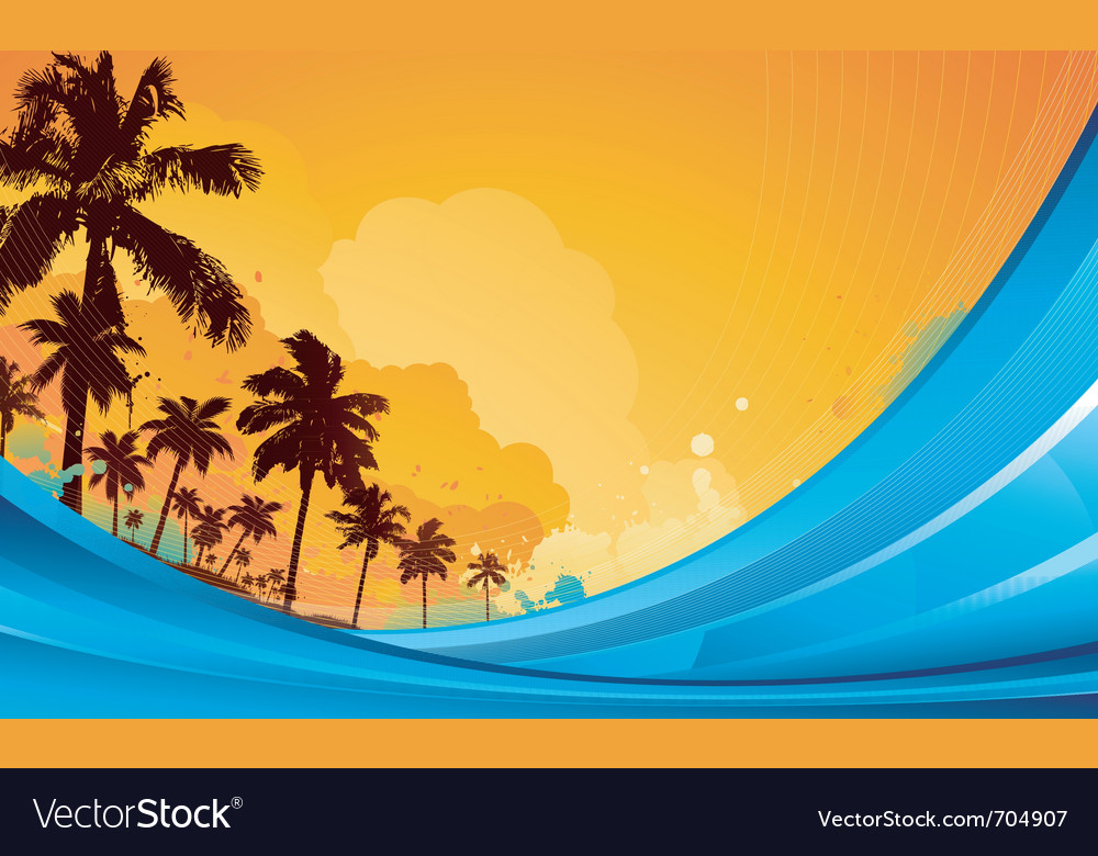 Tropical background Royalty Free Vector Image - VectorStock