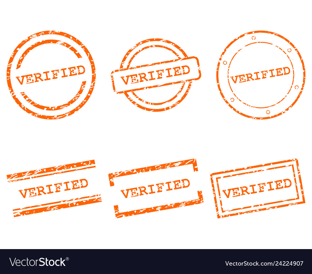 Verified stamps Royalty Free Vector Image - VectorStock