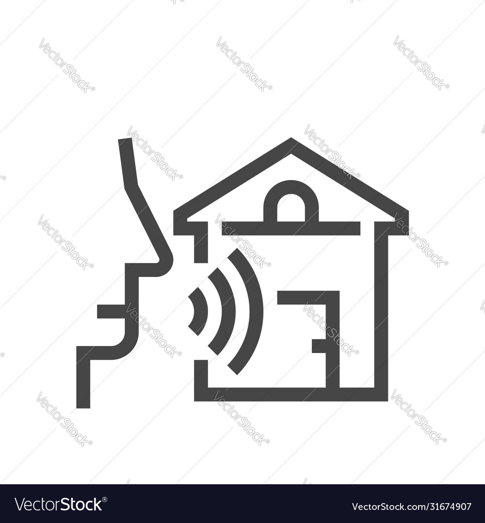 Voice command control recognition line Royalty Free Vector