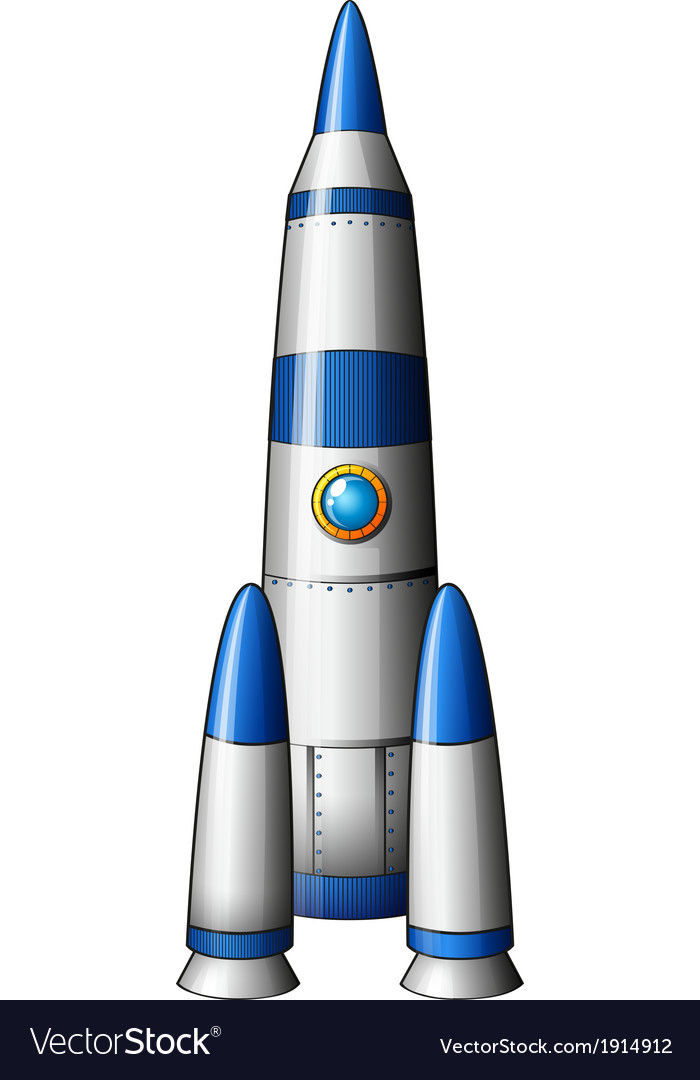 A rocket Royalty Free Vector Image - VectorStock