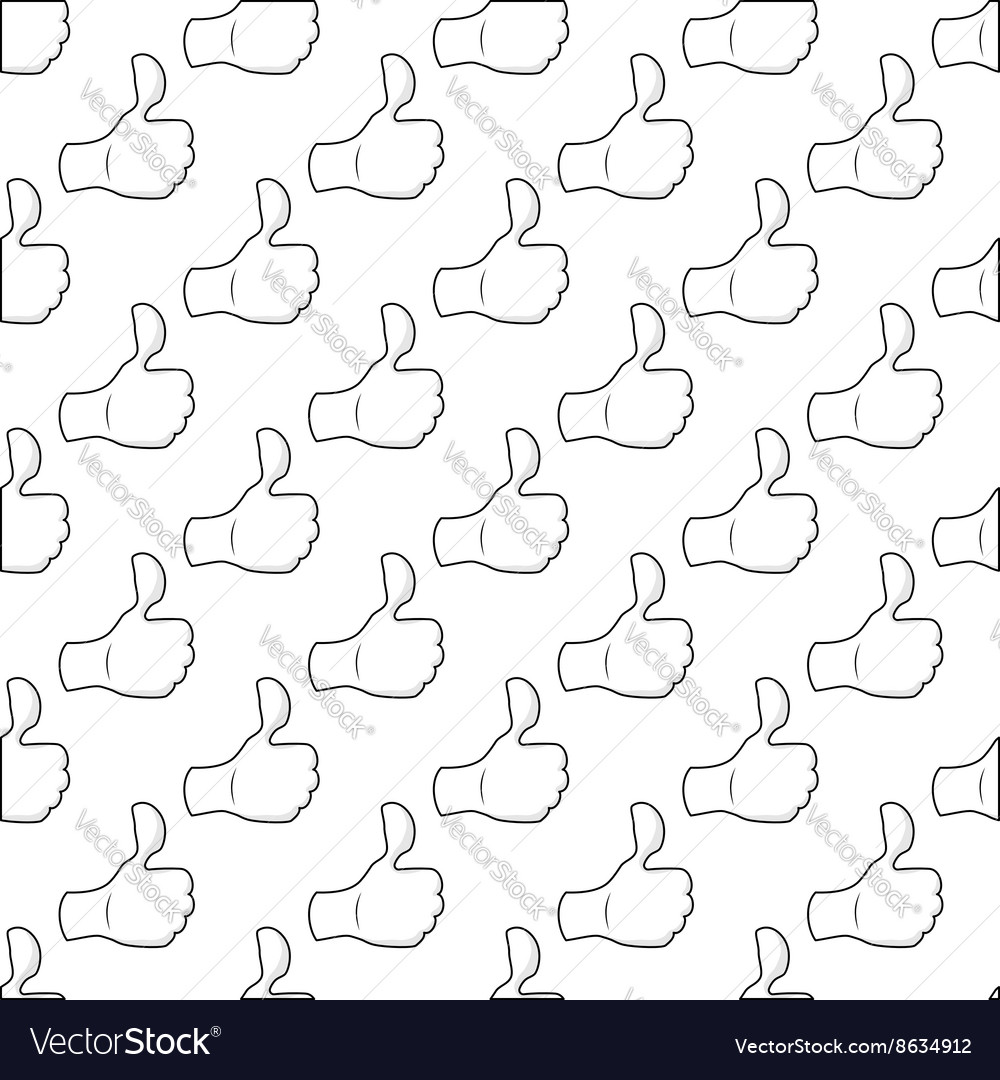 Comics hand pattern seamless Royalty Free Vector Image