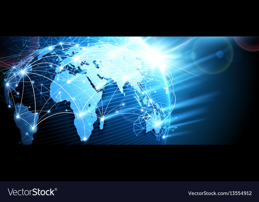 Digital network Royalty Free Vector Image - VectorStock