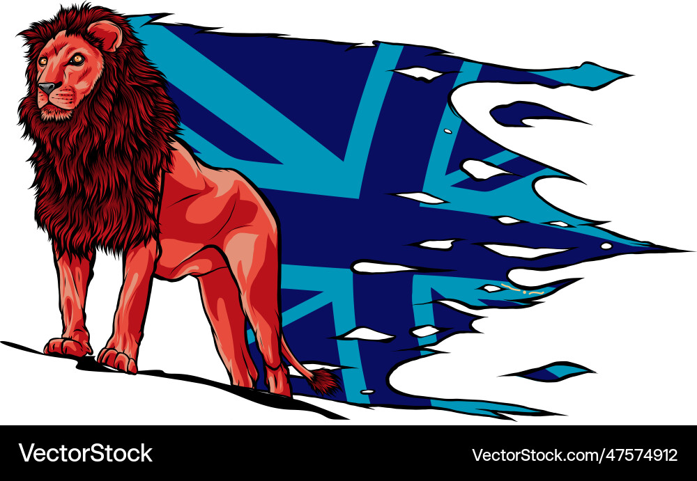 Hand draw of lion design Royalty Free Vector Image