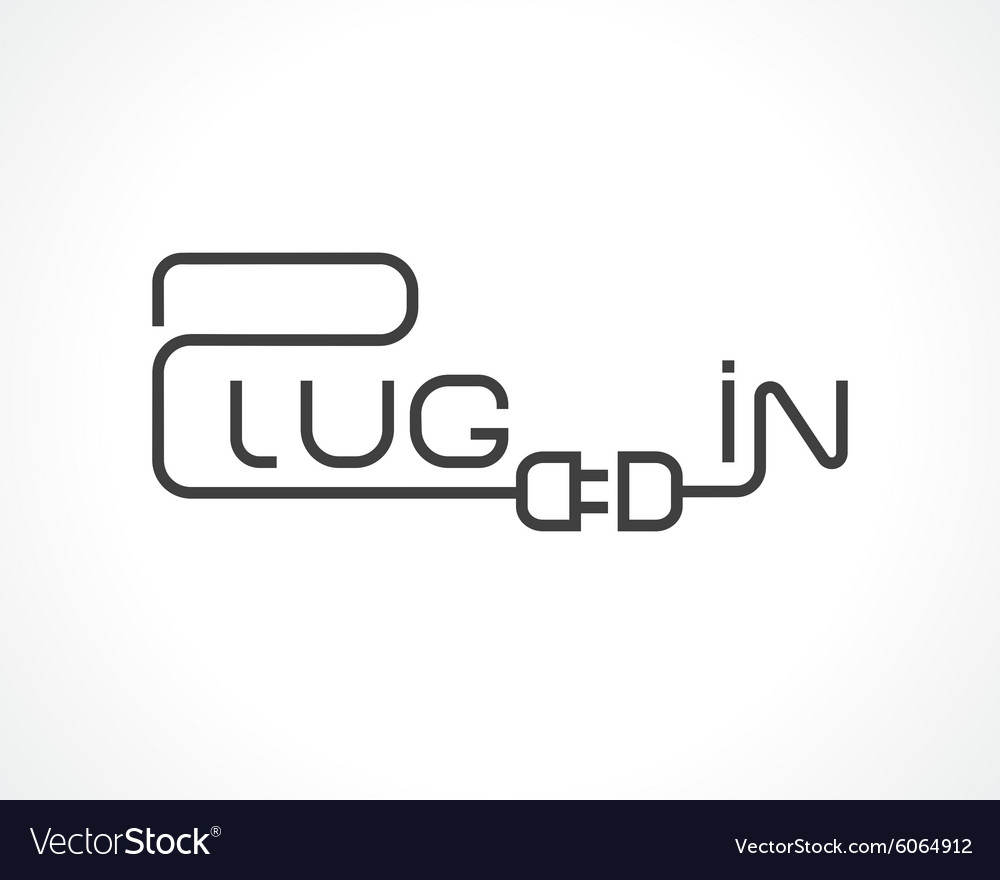 Plug in Royalty Free Vector Image - VectorStock