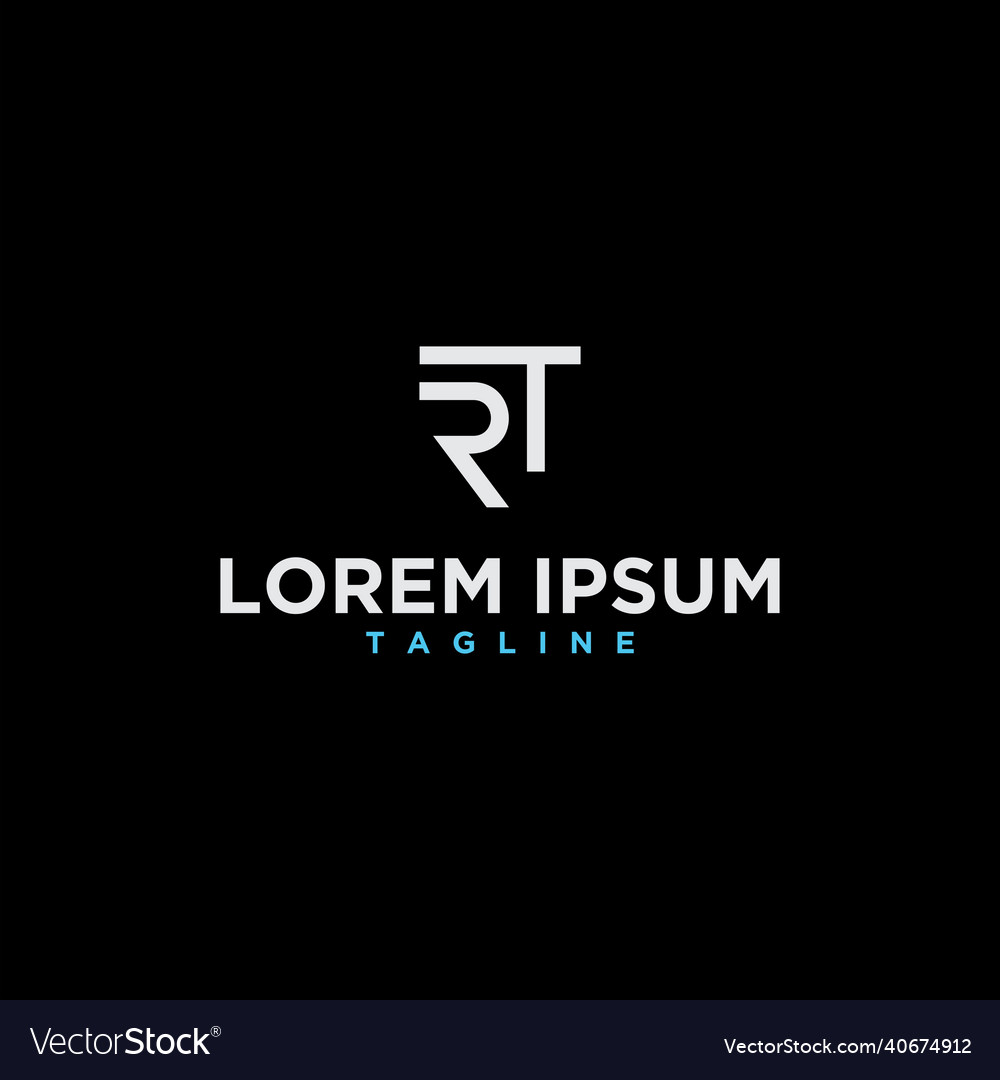 RT Monogram Logo Inspiration - Elegant Initials Vector Image