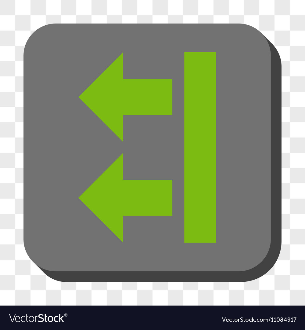 Bring left rounded square button Royalty Free Vector Image