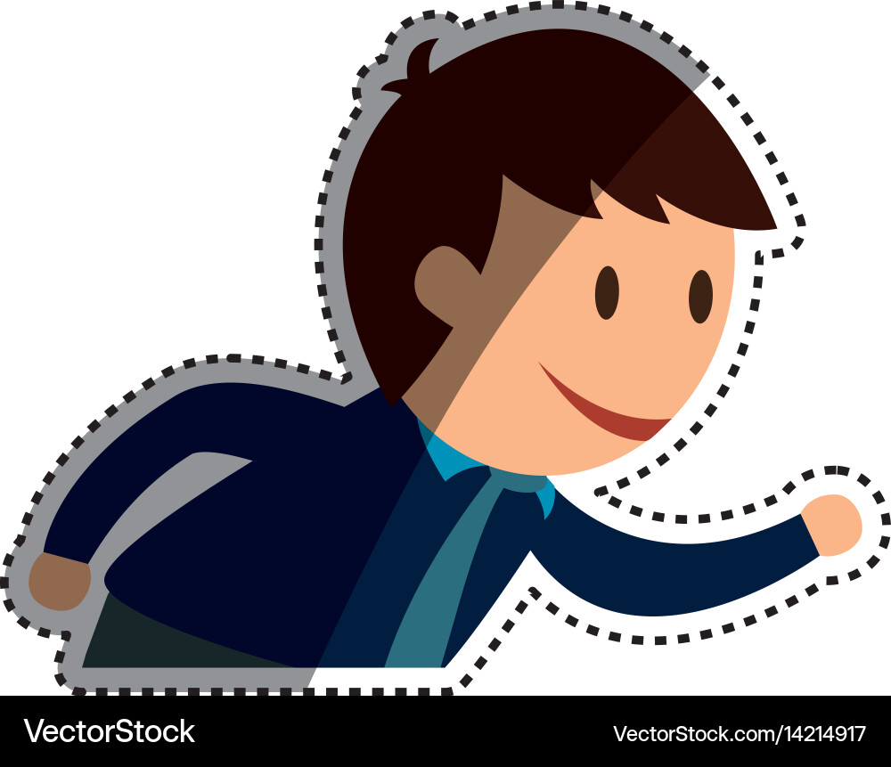 Businessman entrepreneur cartoon Royalty Free Vector Image