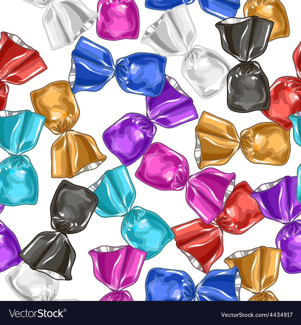 Candy seamless pattern sweet Royalty Free Vector Image