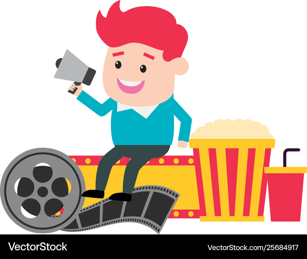 People film production Royalty Free Vector Image