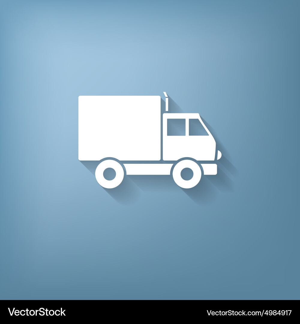 Truck logistic icon symbol laden Royalty Free Vector Image