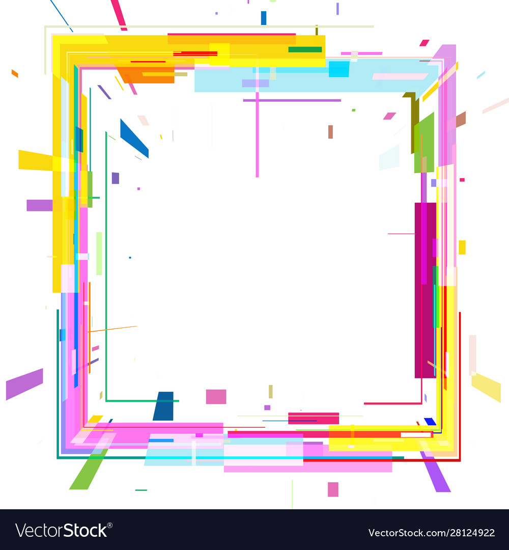 3d colored frame Royalty Free Vector Image - VectorStock