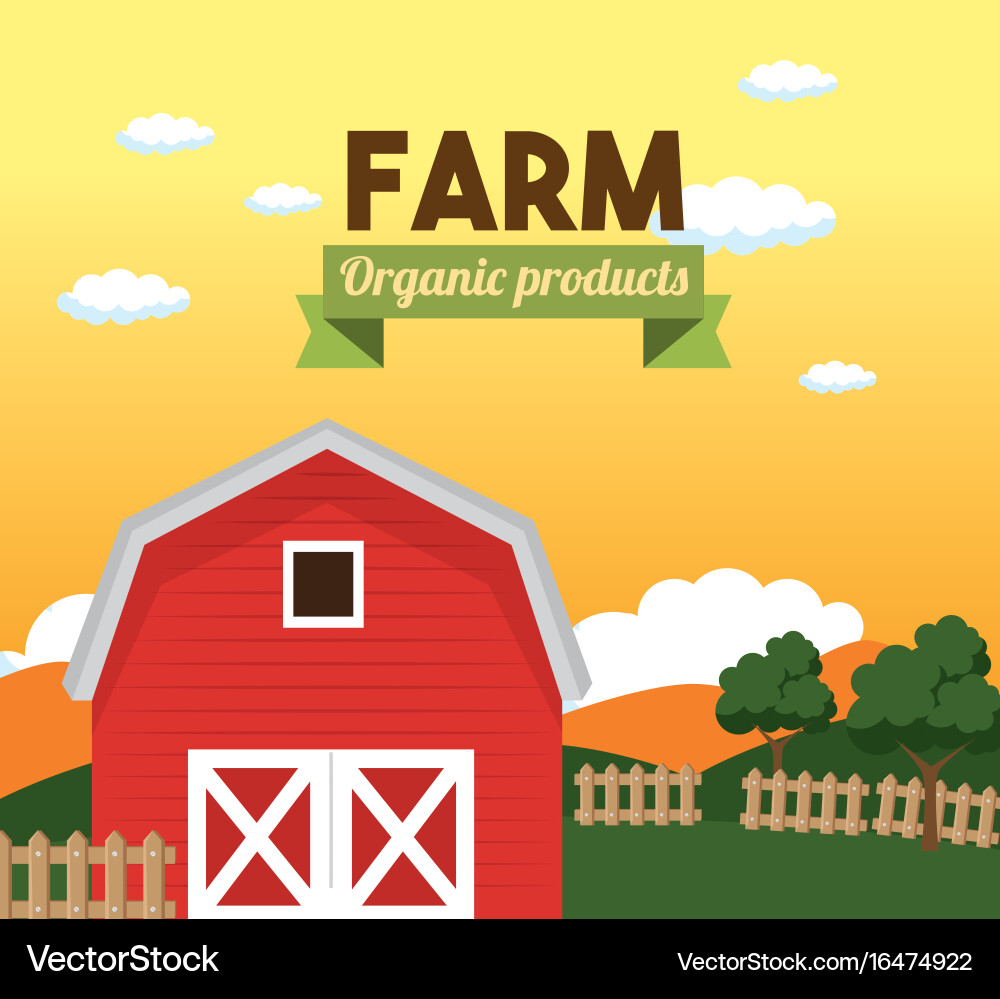 Agricultural and farming concept Royalty Free Vector Image