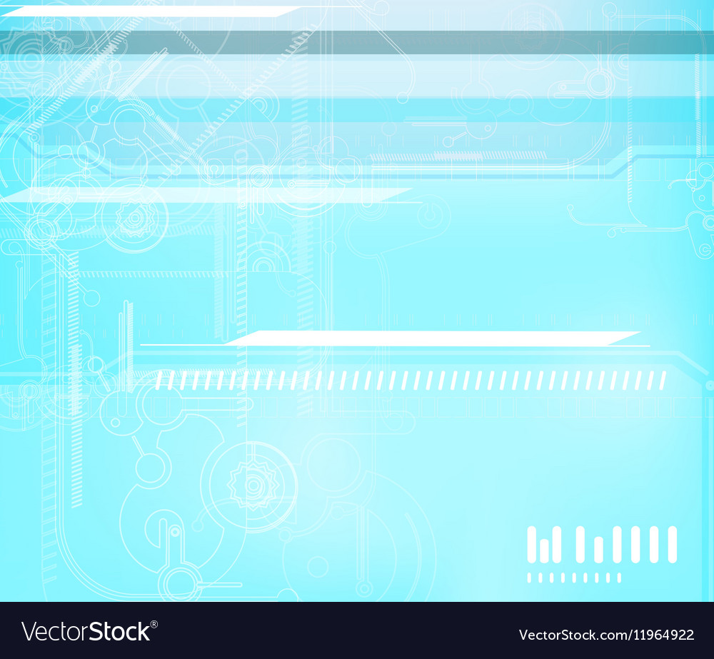 Blue techno background Royalty Free Vector Image