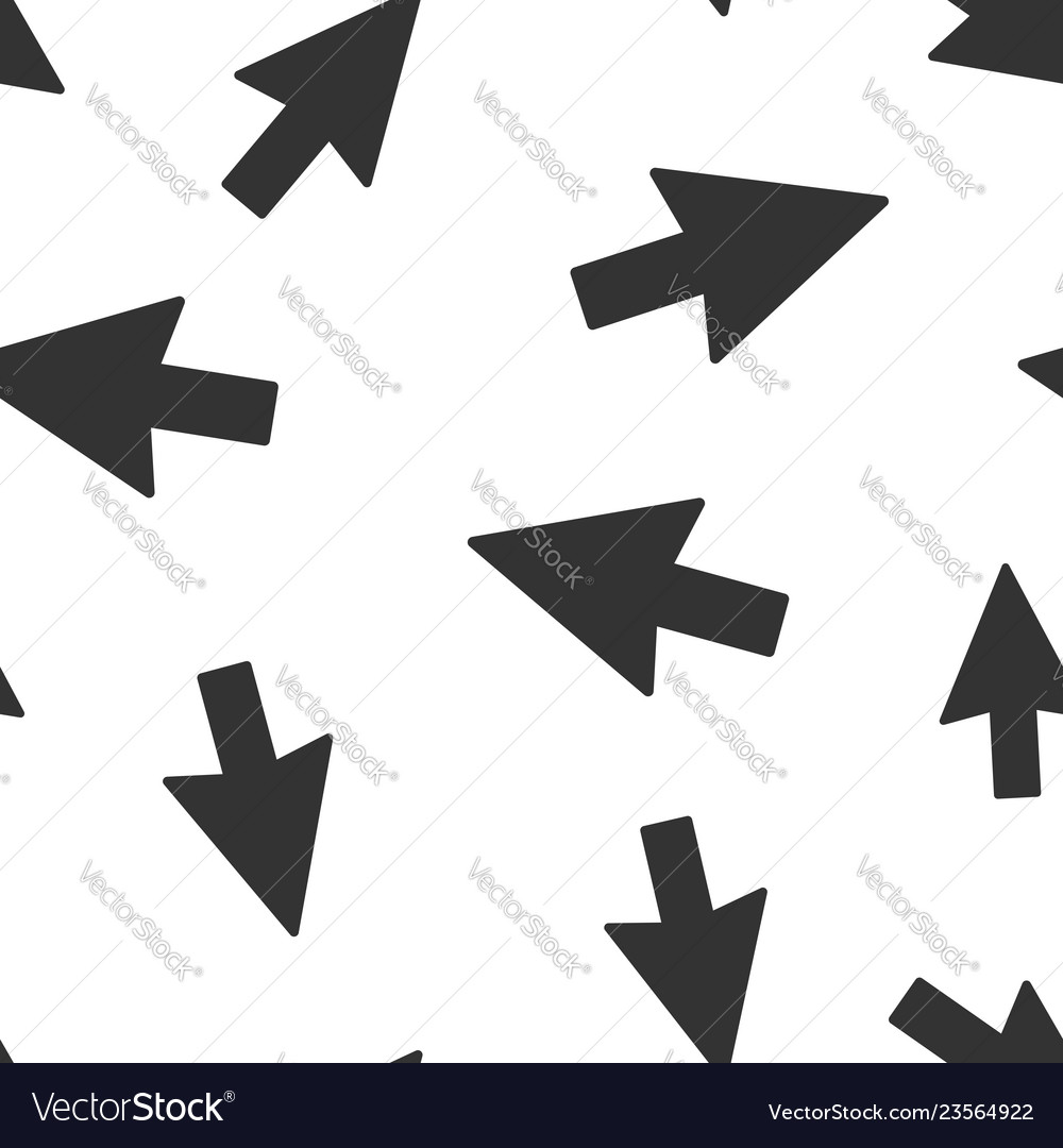 Computer mouse cursor icon seamless pattern Vector Image