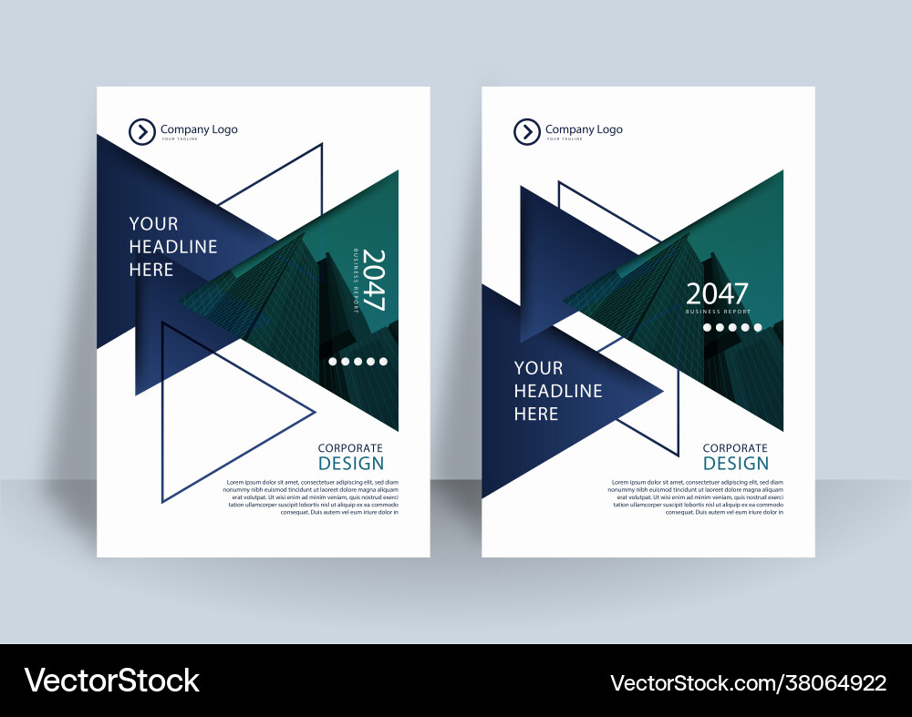 Custom background business book cover design Vector Image