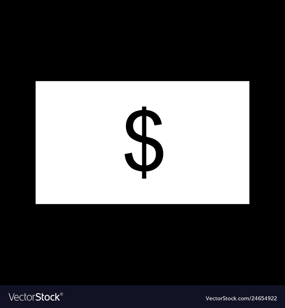 Dollar note icon Royalty Free Vector Image - VectorStock