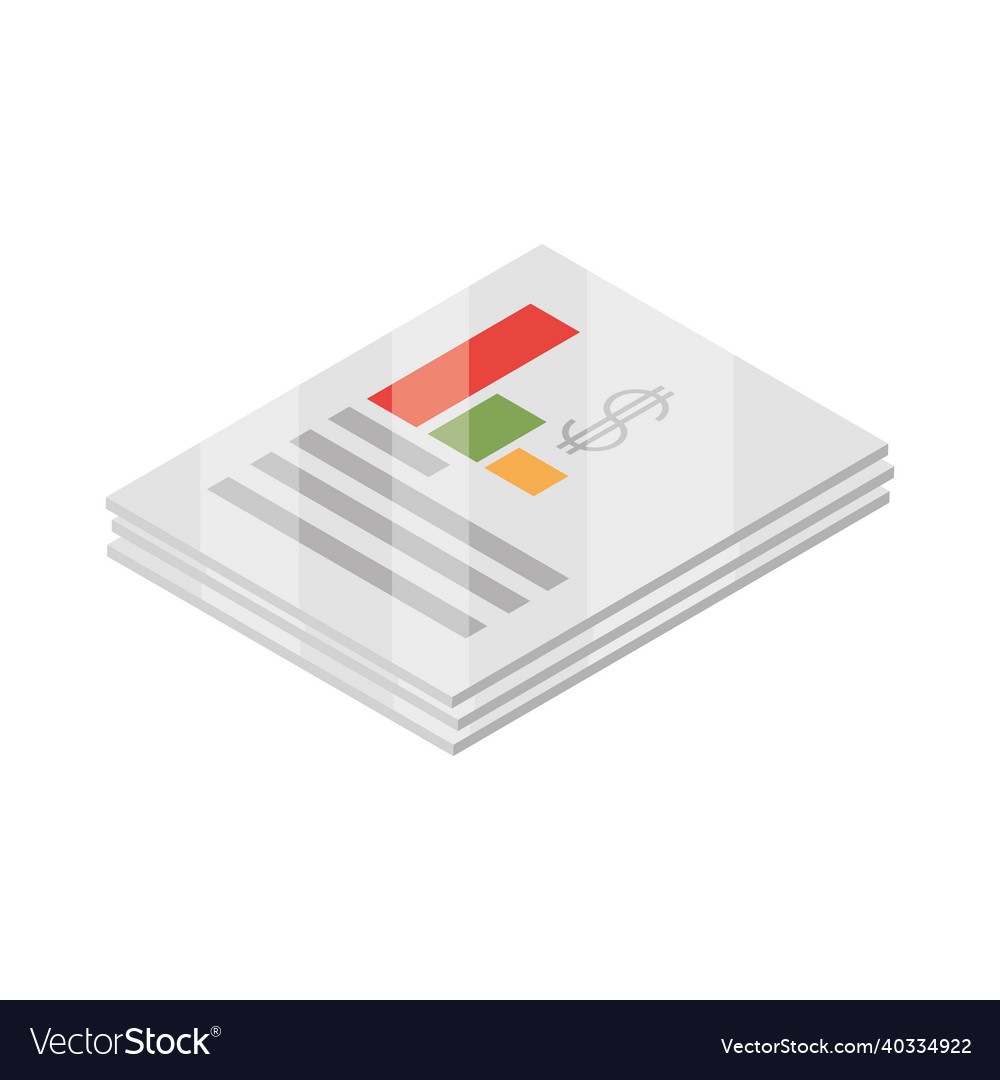 Financial report data Royalty Free Vector Image