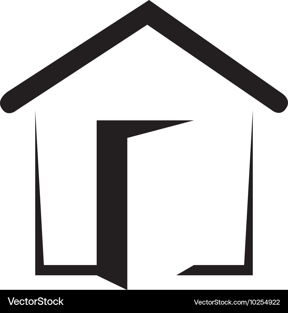 House door classic property icon Royalty Free Vector Image