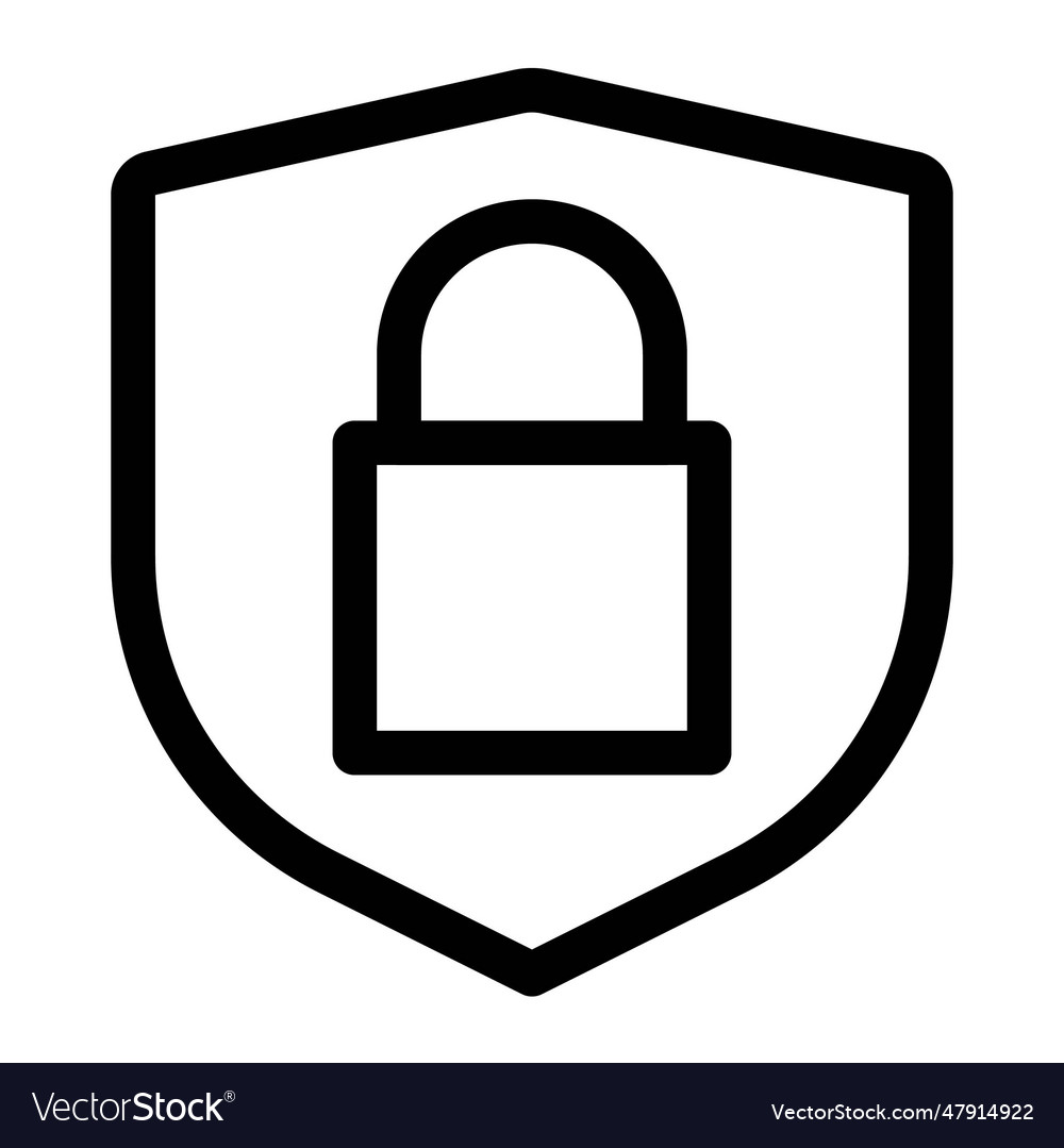 Security shield software installed for protection Vector Image Security shield software installed for protection Vector Image