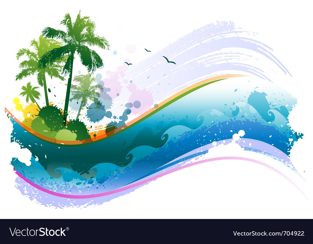 Tropical background Royalty Free Vector Image - VectorStock