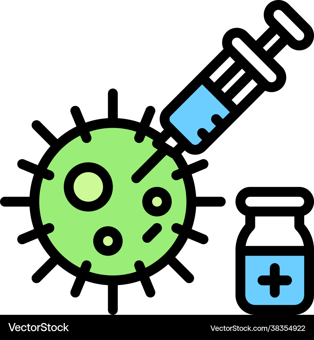 Vaccine injection icon development related Vector Image
