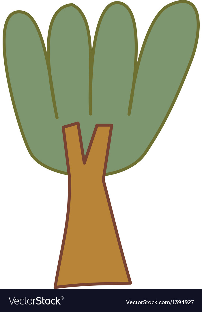 A tree Royalty Free Vector Image - VectorStock