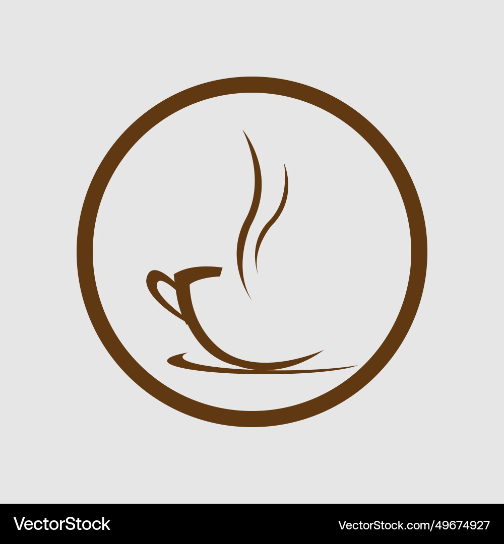 Coffee cup logo icon design Royalty Free Vector Image