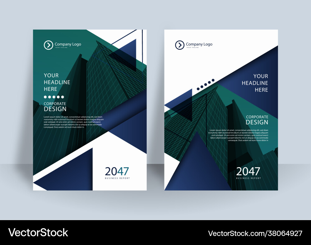 Custom background business book cover design Vector Image