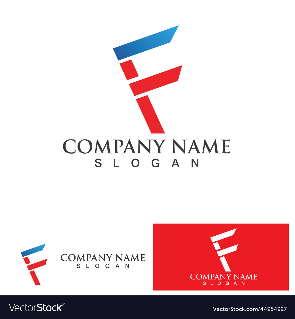 F letter icon Royalty Free Vector Image - VectorStock