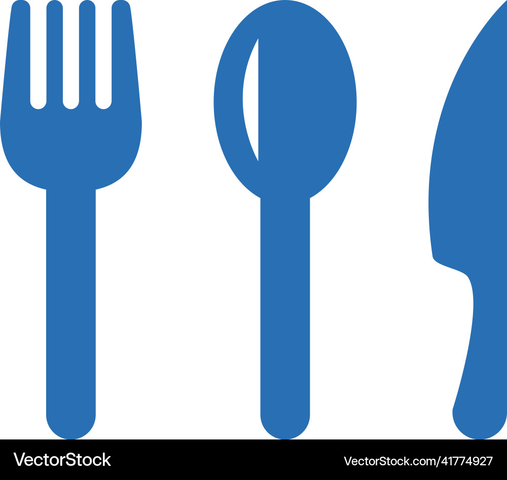 Fork and spoon Royalty Free Vector Image - VectorStock