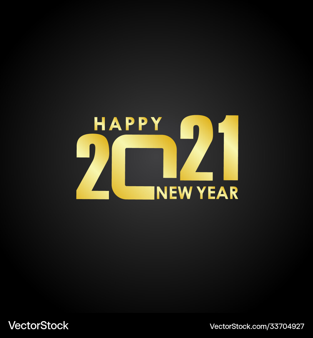 Happy new years 2021 celebration template design Vector Image
